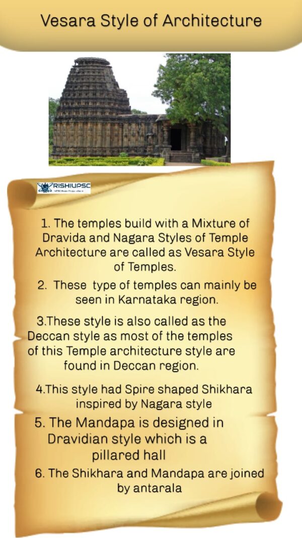 Vesara Style Of Architecture – Indian Architecture Part 31 – Rishi Upsc